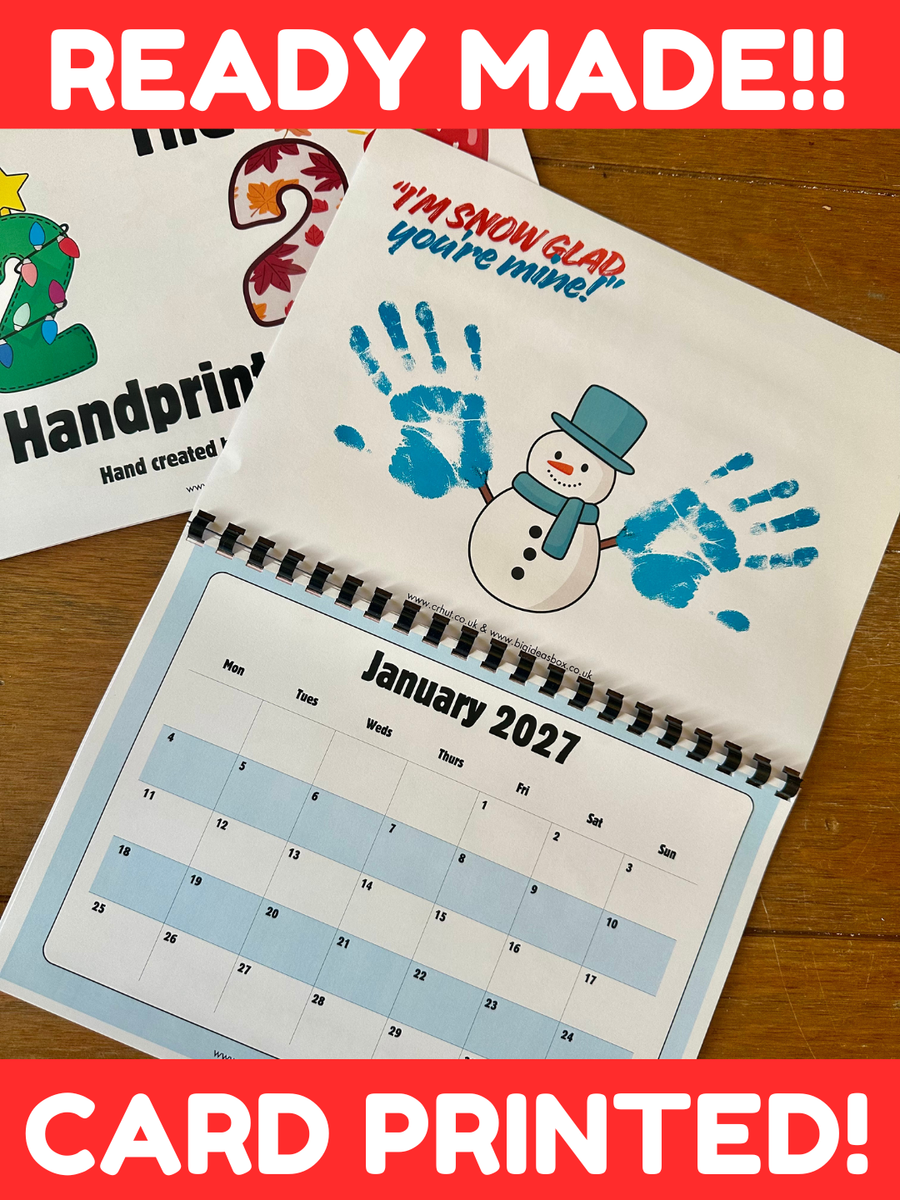 NEW Handprint Calendars - PRINTED!!| CR Hut