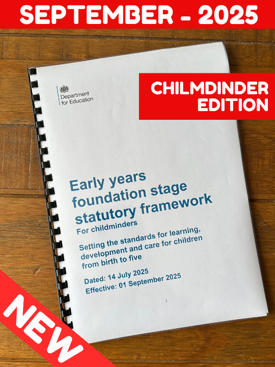 NEW! 2025 EYFS Statutory Framework - Childminders| CR Hut