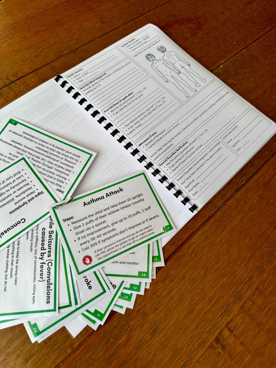 NEW - BUNDLE - Accident & Incident Record + First Aid Key Rings| CR Hut