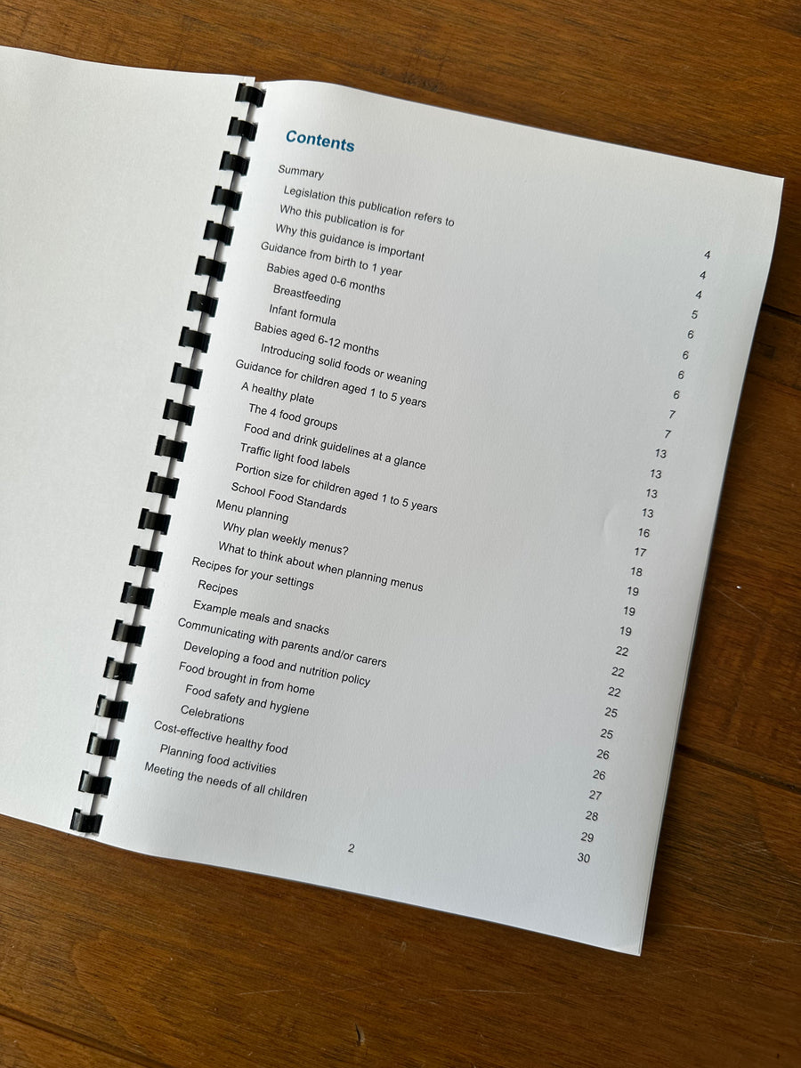 NEW! 2025 EYFS Nutrition Guidance| CR Hut