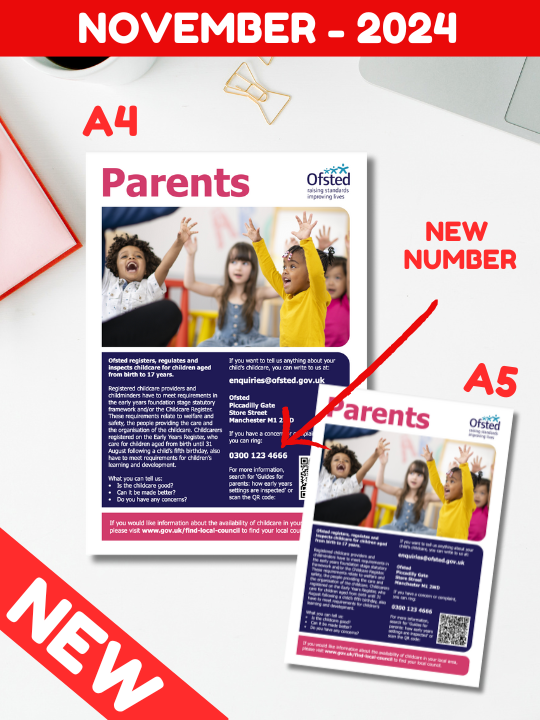 NEW - Ofsted Parents Poster| CR Hut
