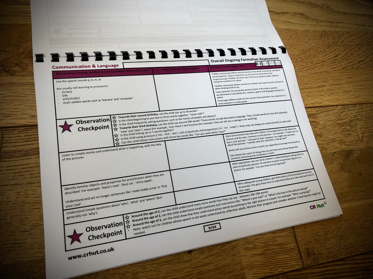 NEW EYFS Trackers - Development Matters| CR Hut